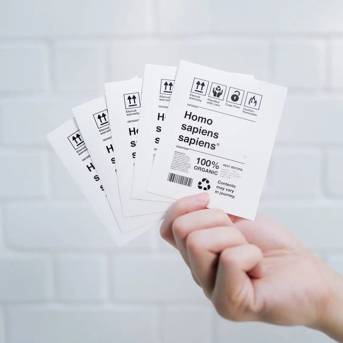 Vinyl Sticker ('Human Label', Bundle of 5) - The Project J